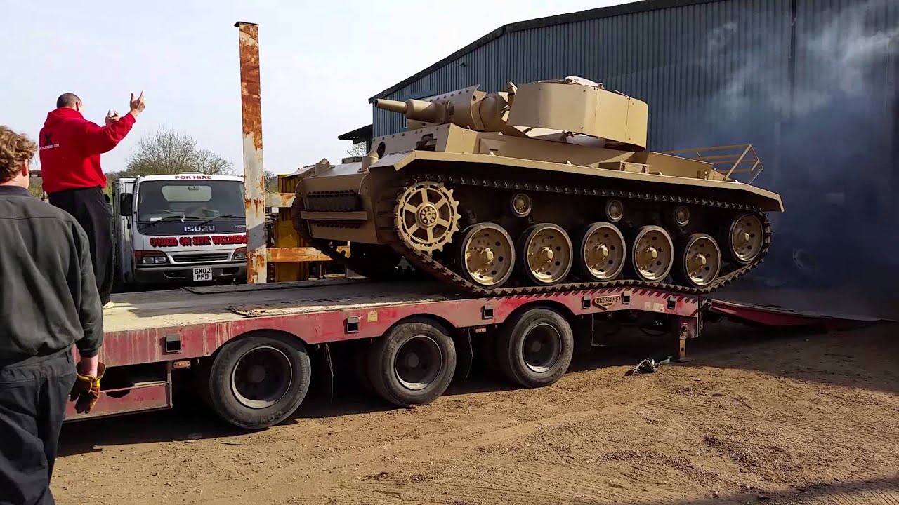 Panzer 3 replica off to The USA - YouTube