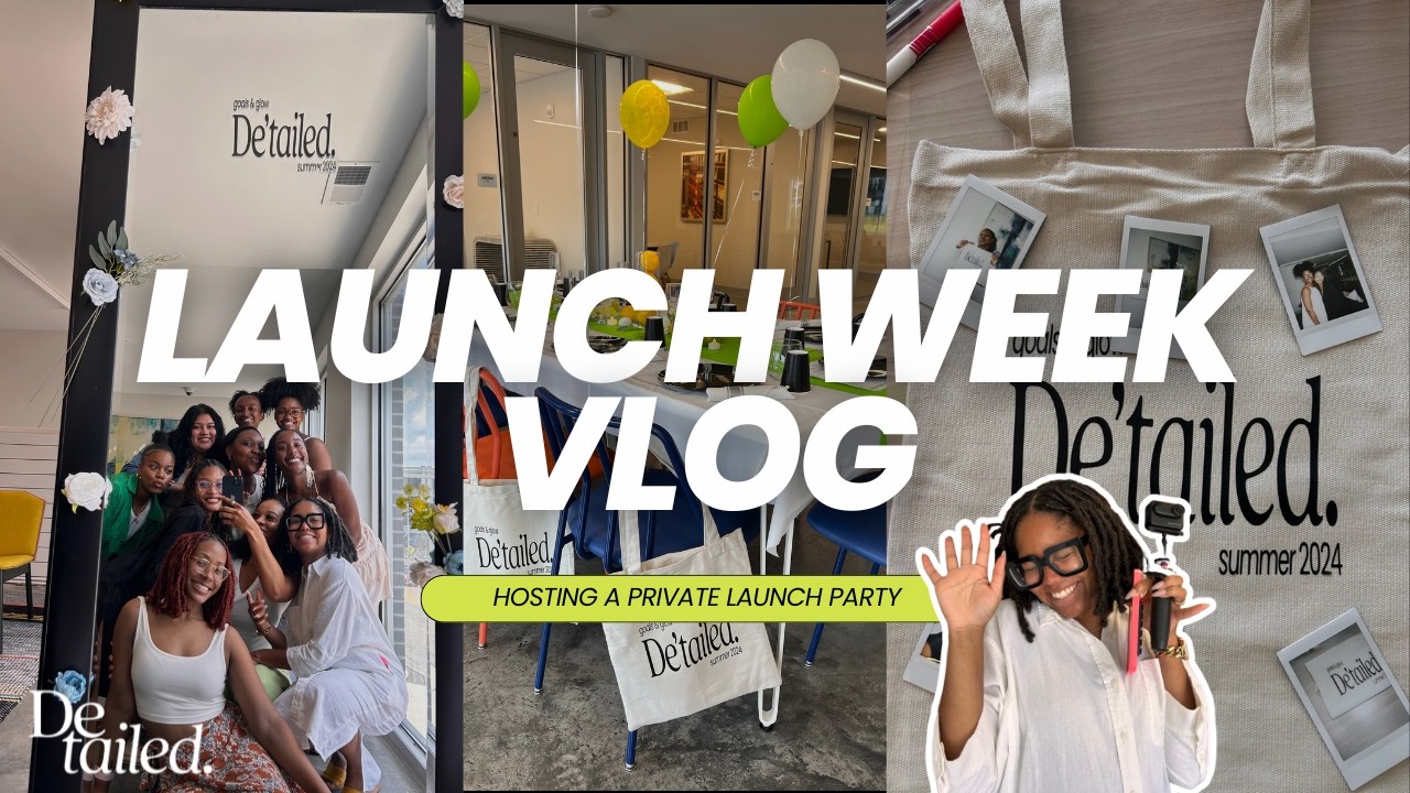 LAUNCH WEEK VLOG | Life of an Creative Entrepreneur & Hosting a Launch ...