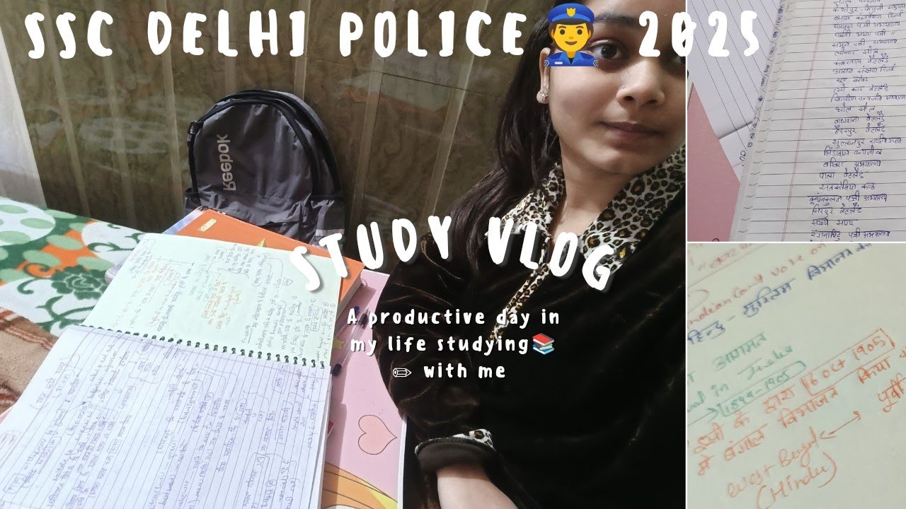 Another productive studying📚 day in my life || SSC, GD & Dp Self ...