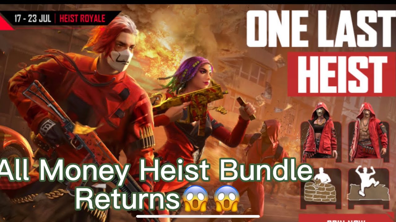 ||ALL MONEY HEIST BUNDLES RETURN 😱😱||FREE FIRE MAX||ONE SPIN TRICK ...