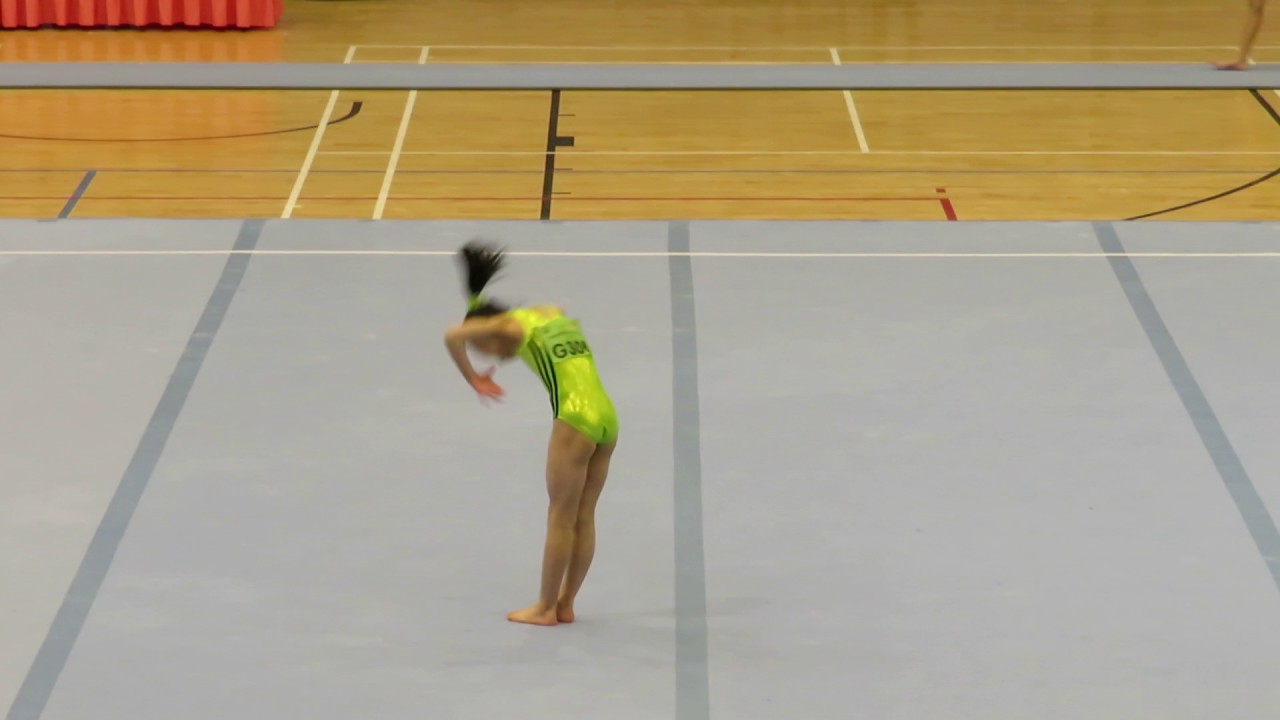施泳如 Sy Wing Yu - FX - 2017 HK Gymnastics Open - YouTube