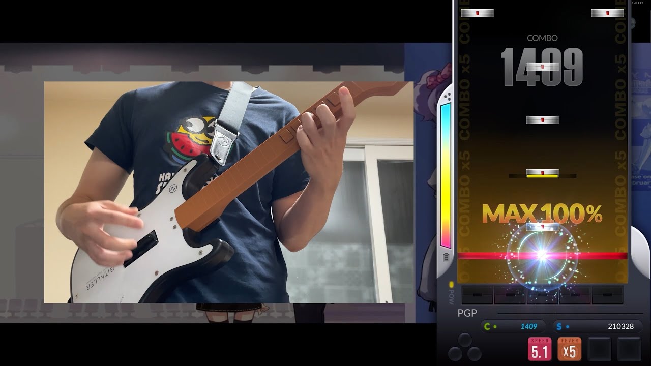 Playing DJMAX in Guitar Freaks control style.(2) - YouTube