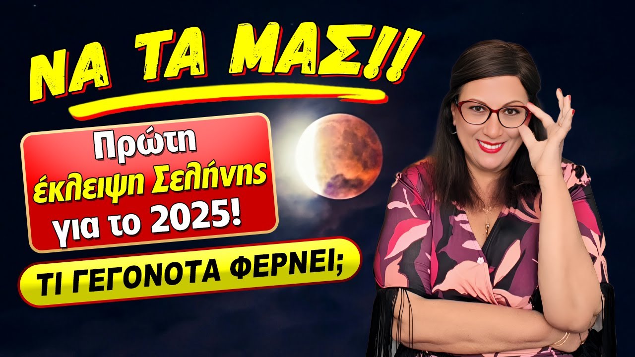 🌚🌚🌚 ΕΚΛΕΙΨΗ ΣΕΛΗΝΗΣ στον άξονα ♓ Ιχθύων - Παρθένου ♍ ️ Παρασκευή 14 ...