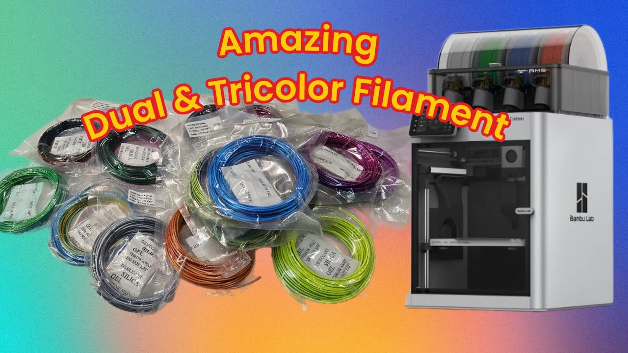 New Dual & Tri Color 3d Printer Filaments | ZYLtech #3dhp - YouTube