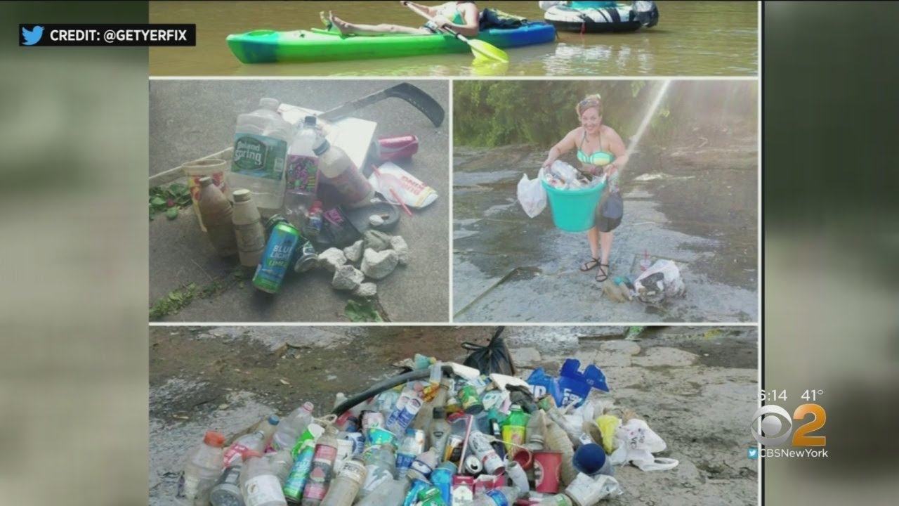 'Trash Tag' Challenge Going Viral - YouTube