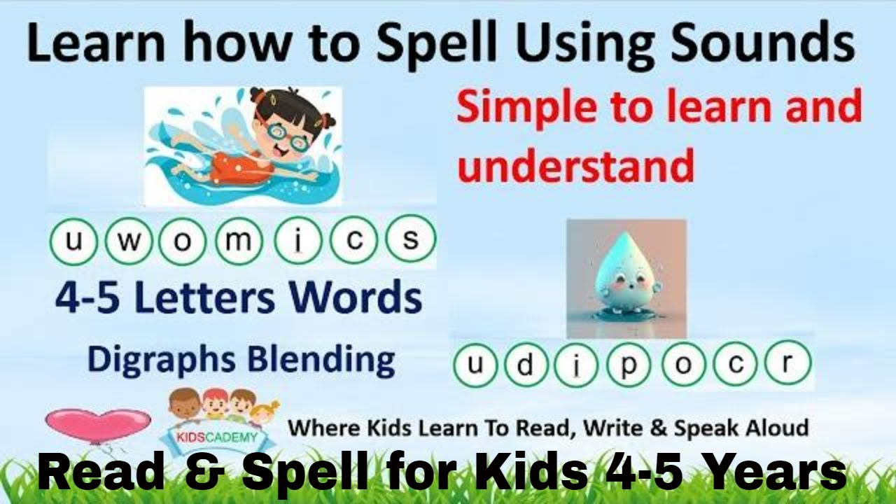 Read & Spell | How To Teach A Child To Read And Spell 4-5 Letter Words ...