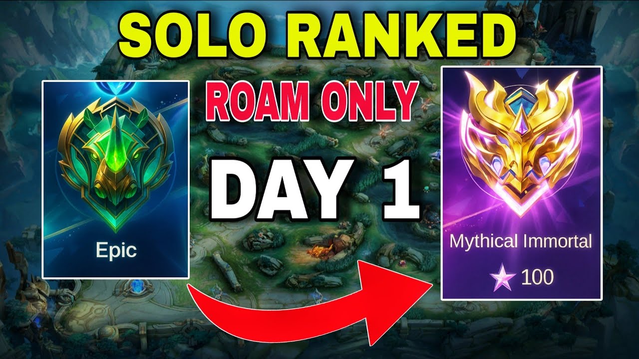 From Epic to Mythical Immortal Using ONLY Roam Heroes in Mobile Legends ...