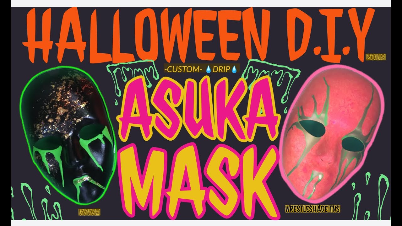 DIY Halloween ASUKA MASK Wrestleshadetns - YouTube