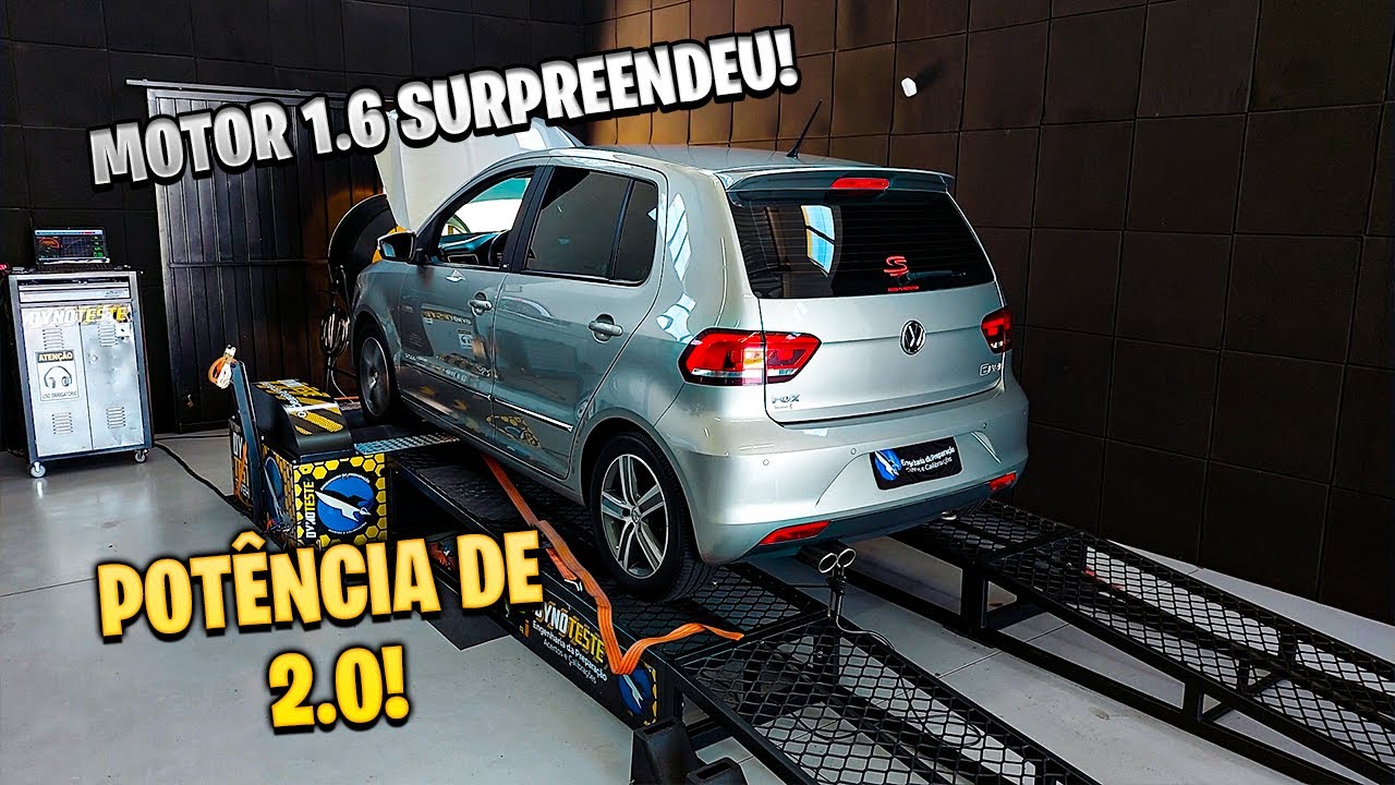 VW Fox Msi 1.6 16v surpreendeu no dinamômetro! Reprogramação ...