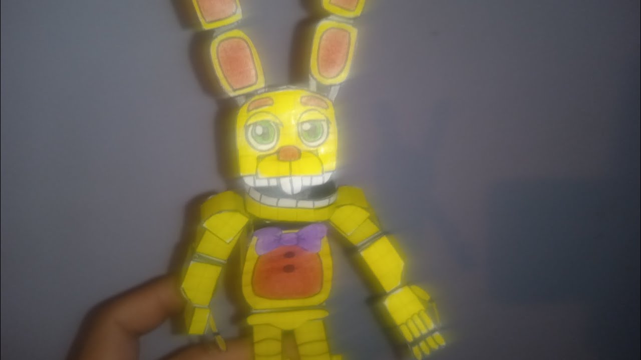 Spring Bonnie Papercraft - YouTube
