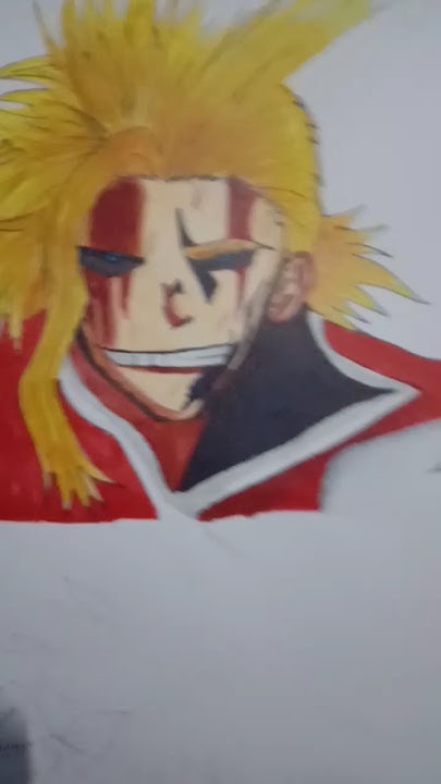 Drawing All Might Part 2 Anime Drawing Trending Mha Myheroacademia Allmight Deku Shorts
