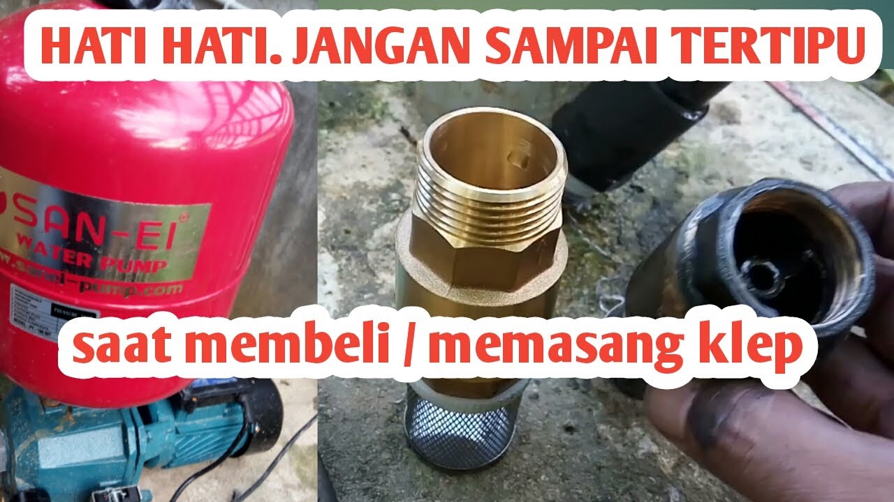 cara pasang klep pompa air terbaru - YouTube