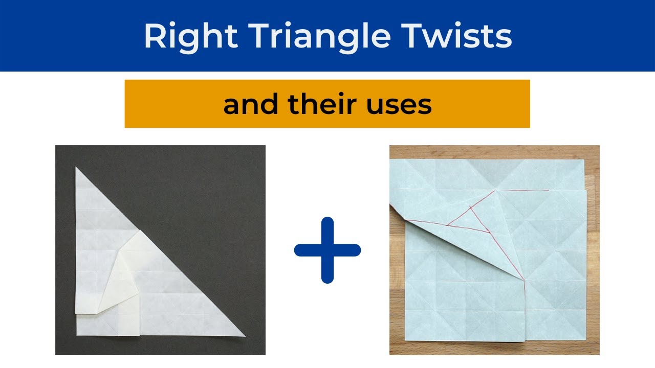 Right Triangle Twist tutorial for origami tessellations - YouTube