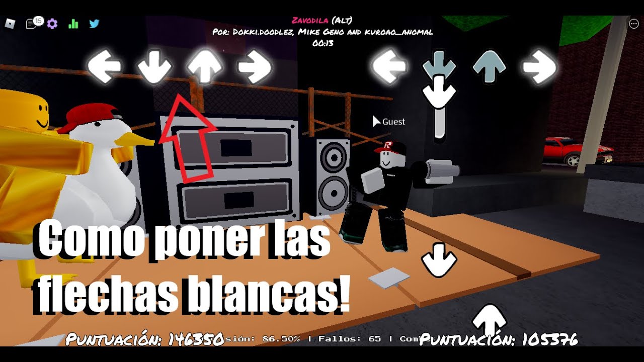 Como poner las flechas de color blanco! - Friday Night Funkin - YouTube