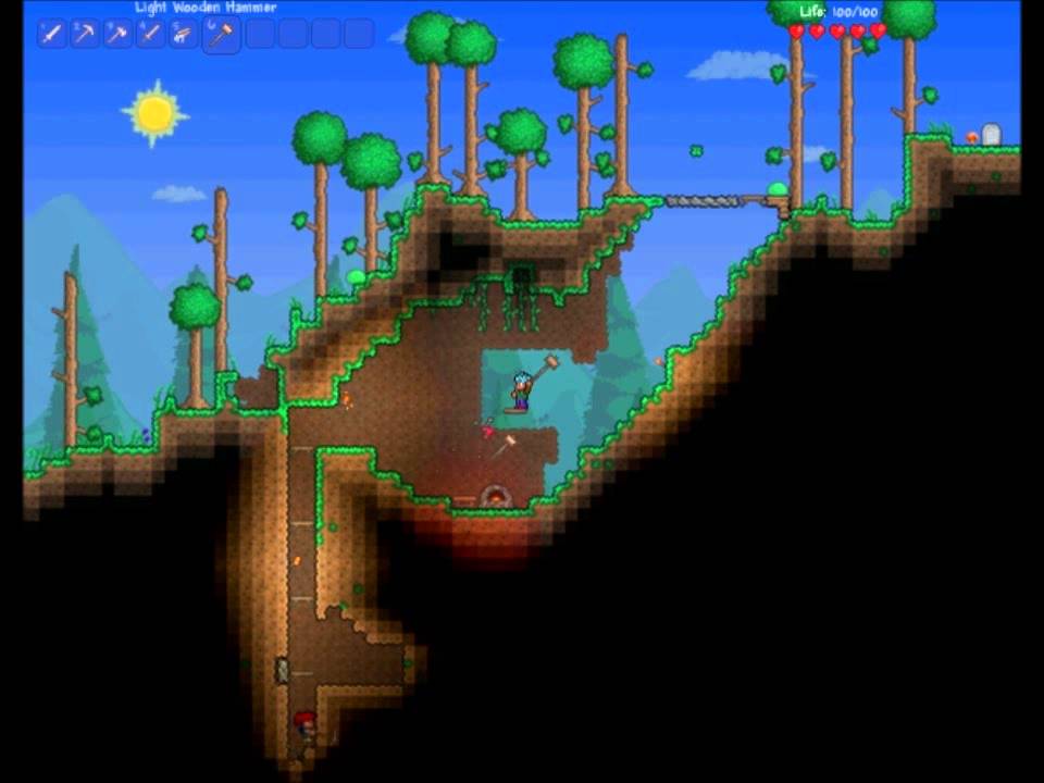 Lets Play Terraria with Fox part 1 - YouTube