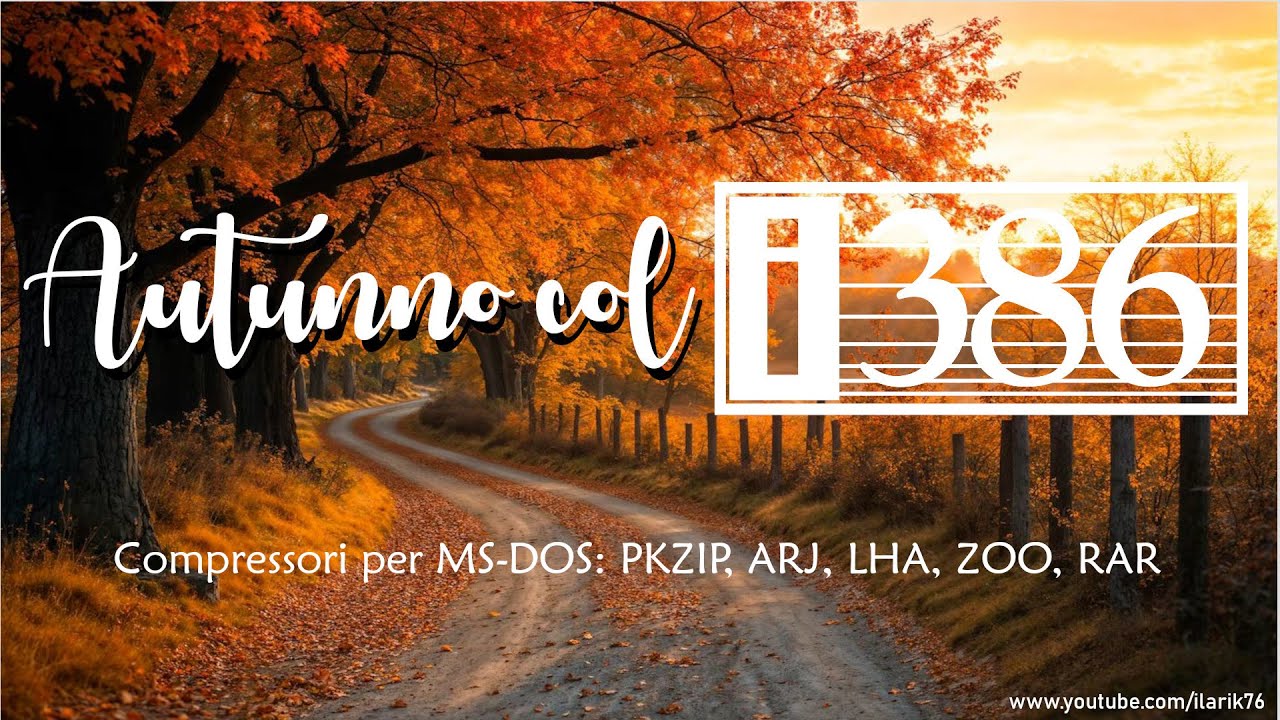 Compressori per MS-DOS: PKZIP, ARJ, LHA, ZOO, RAR - YouTube