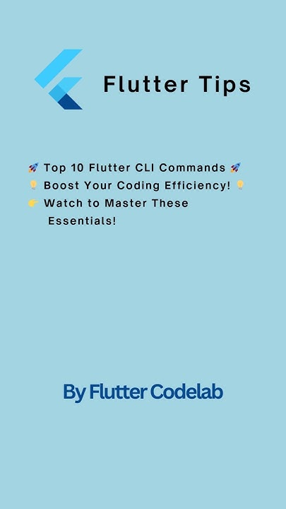 🚀 10 Essential Flutter CLI Commands to Code Like a Pro! 💻💡 #coding #programming #flutter #dart ...
