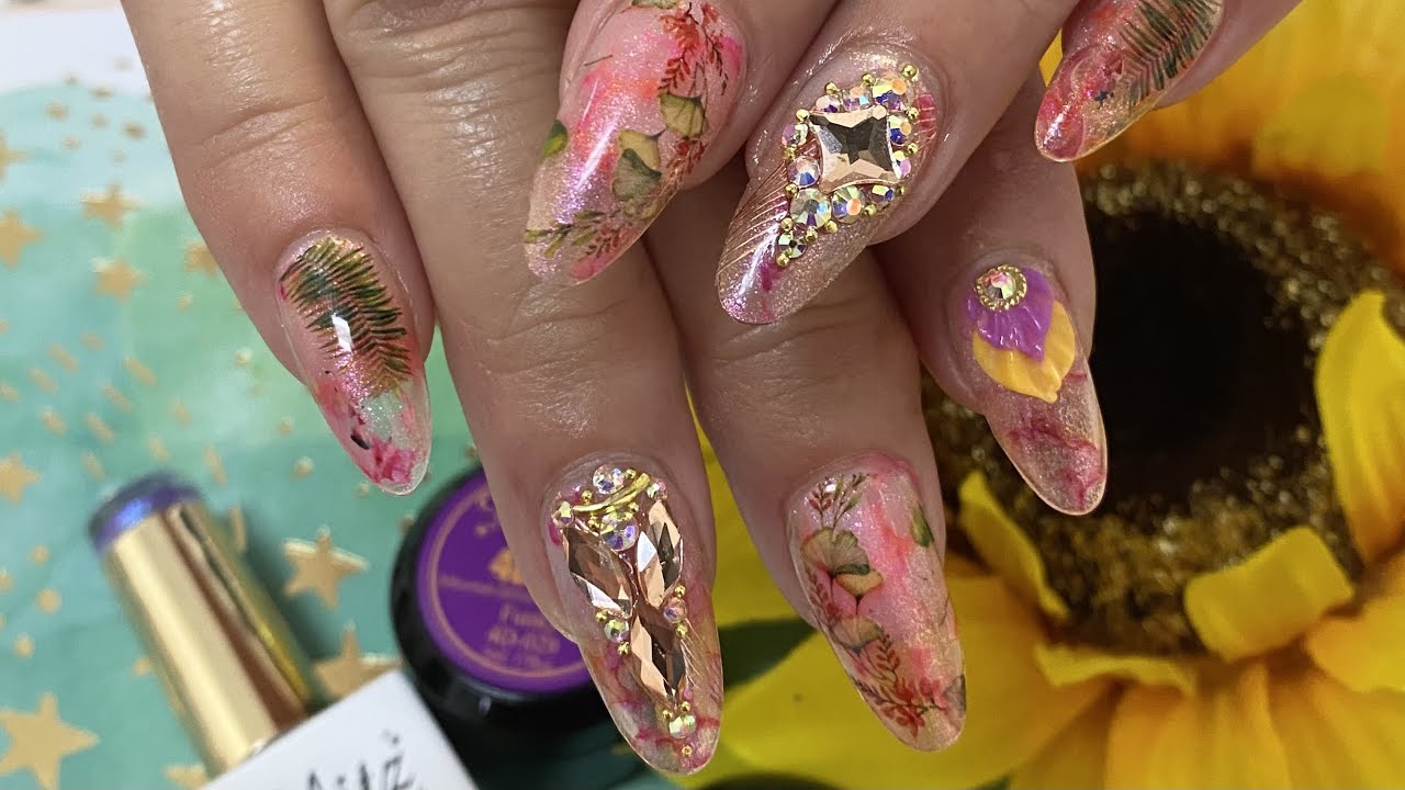 Beginner Nail Tech Tutorial-Quick, Simple, Easy: 3D Flower Nail Art w ...