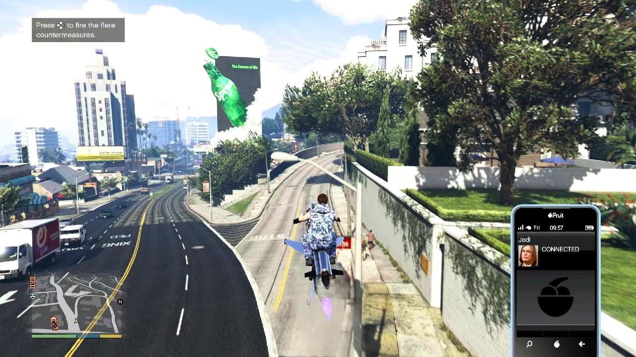 Grand Theft Auto V epic dismount - YouTube