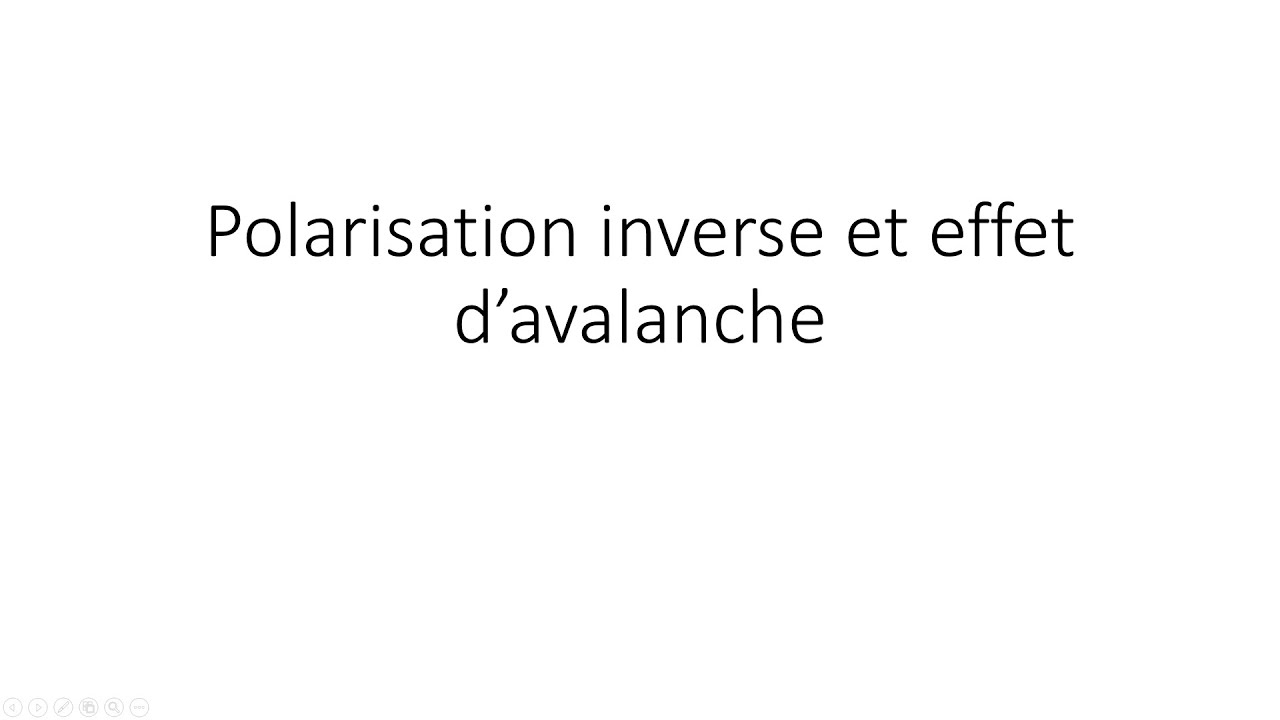La polarisation inverse de la jonction PN et l'effet d'avalanche - YouTube