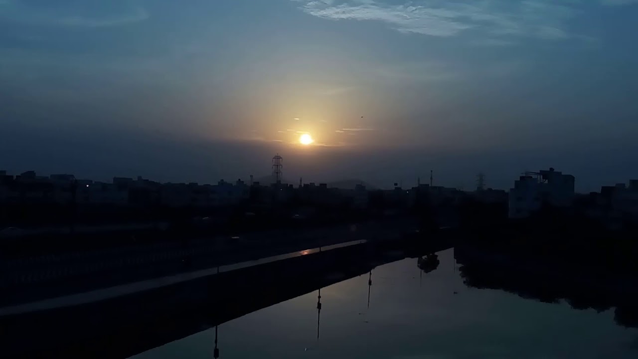 chennai beautiful look from Velachery bridge - YouTube