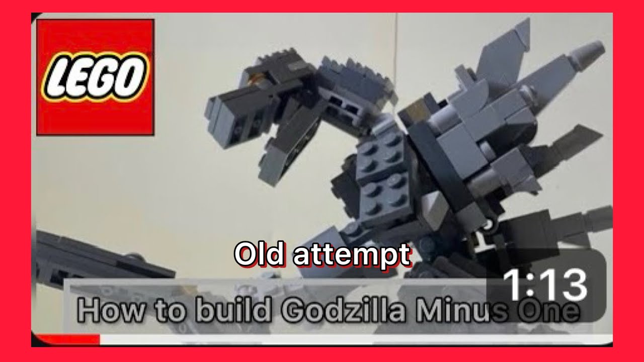 How to build Godzilla minus one in Lego - YouTube