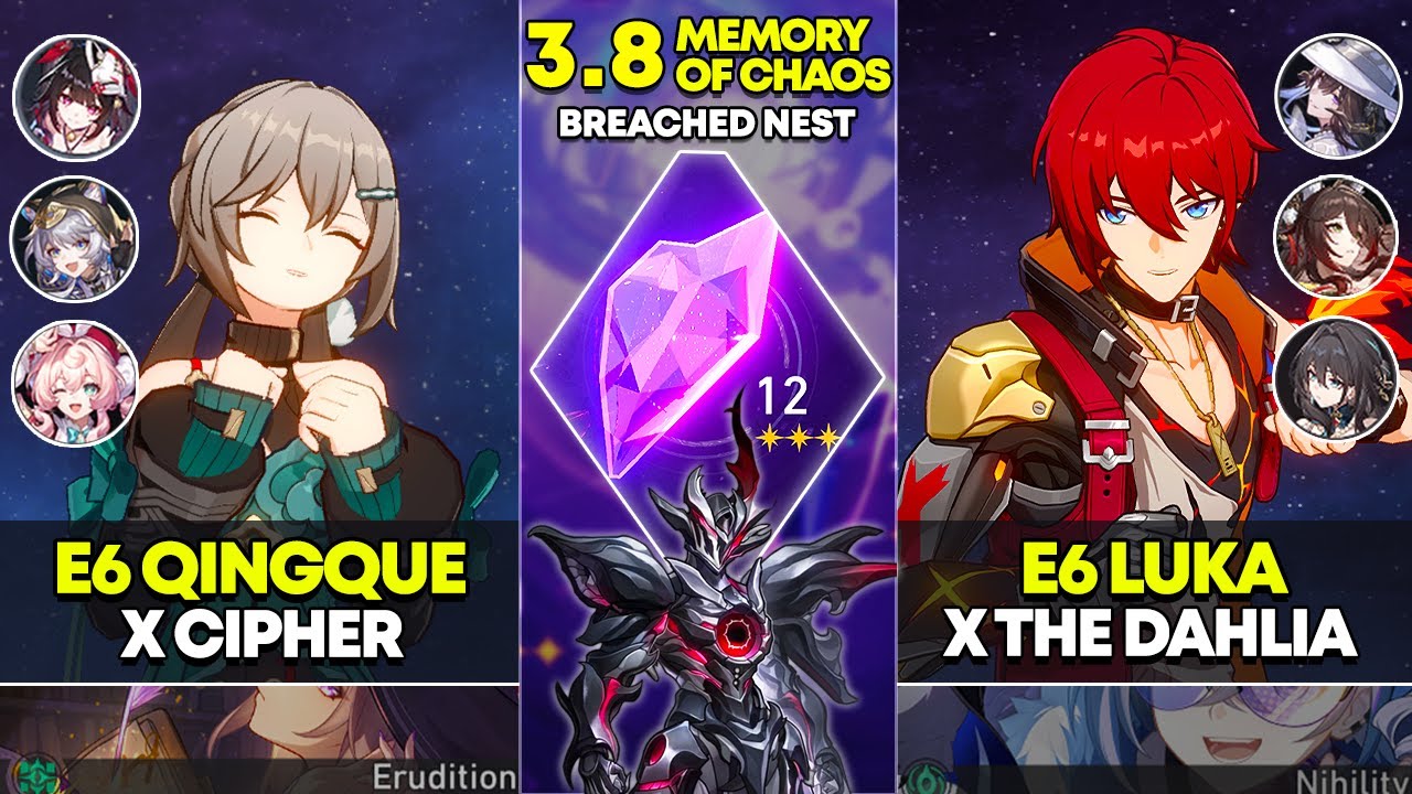 E6 Qingque x Cipher & E6 Luka x The Dahlia | Memory of Chaos 12 ...