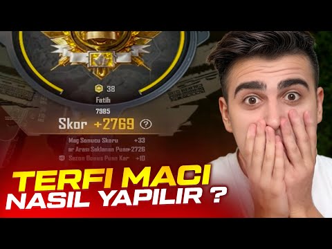 TEK MAÇTA BU KADAR PUAN ? TERFİ MAÇI NASIL YAPILIR ?  PUBG Mobile