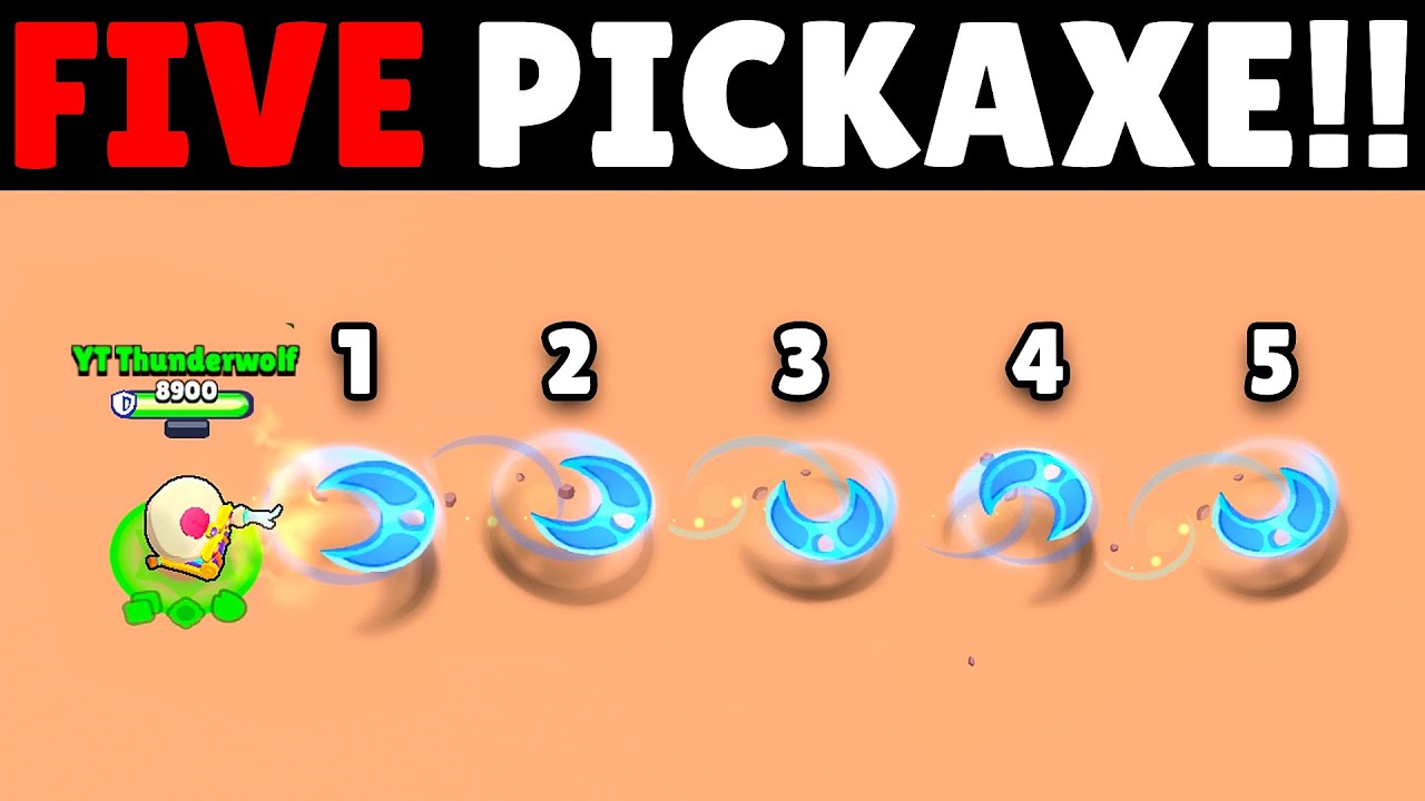 Getting 5 Pickaxe With Carl Using Finx Super!! #brawlstars #finx #carl ...