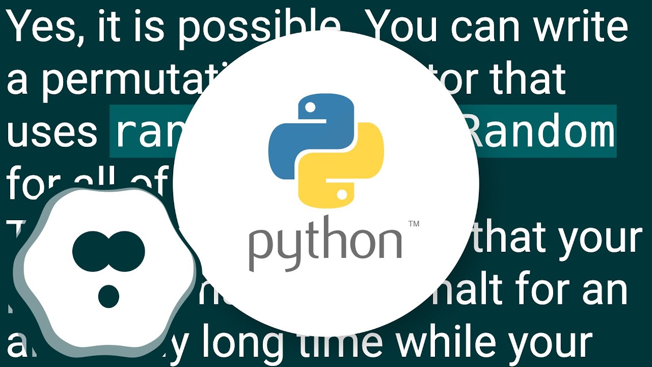Python's random.shuffle limitation - YouTube