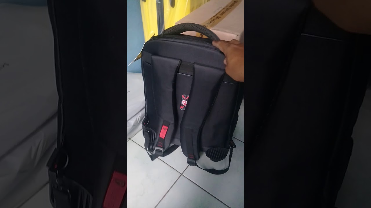 Tas Ransel Troly Koper Gendong 4 Roda - YouTube