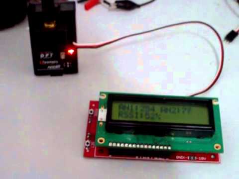 First test of Flytron FrSKY telemetry Display - YouTube