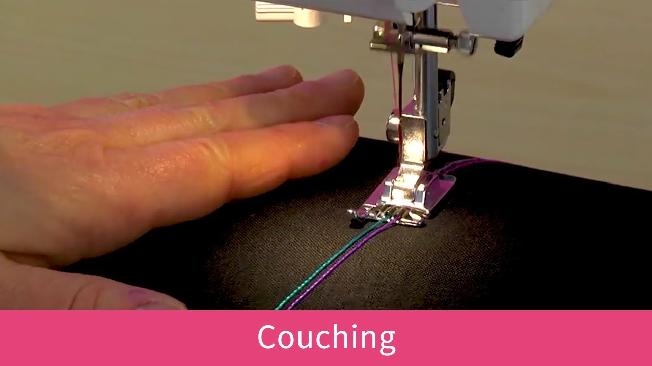 Couching on the Baby Lock Joy - YouTube