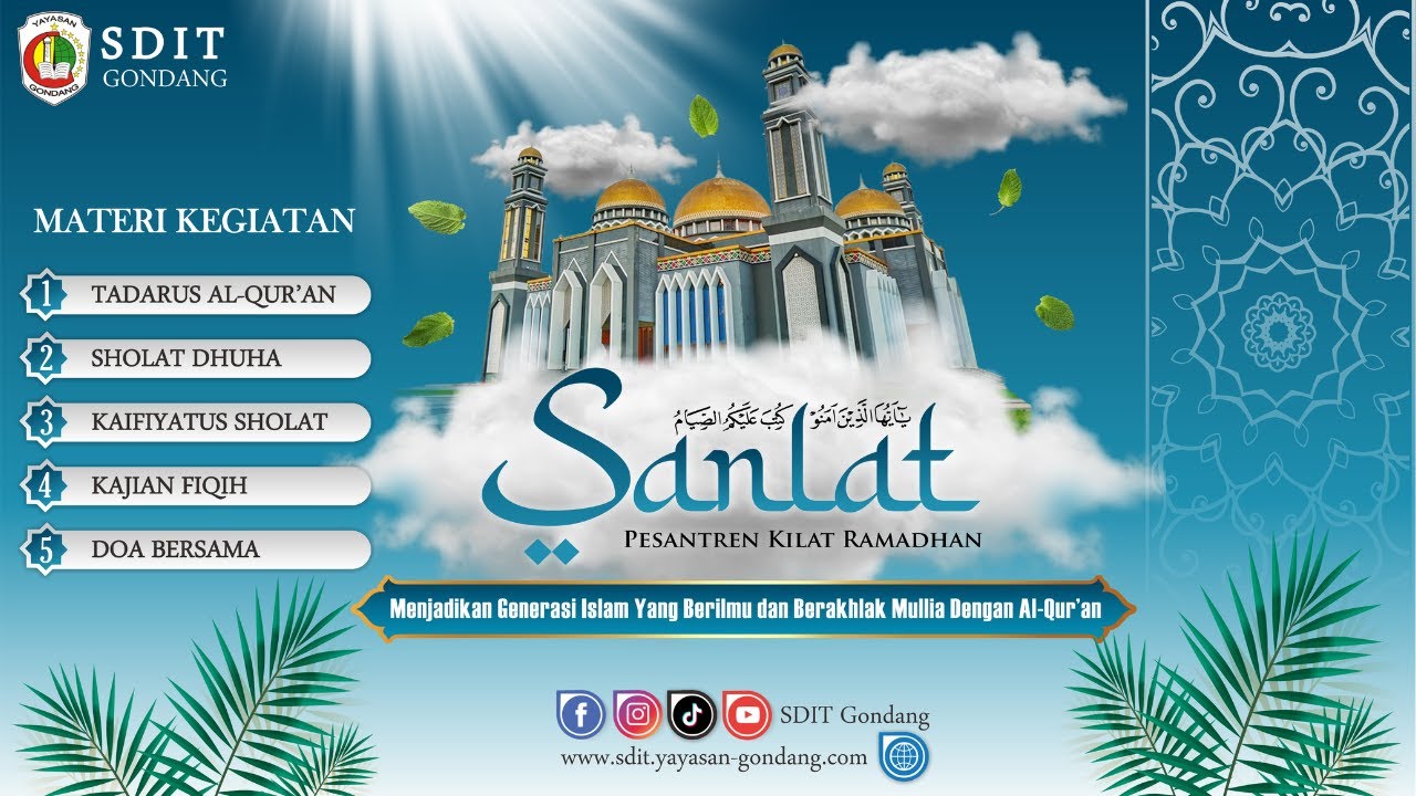 SANLAT - Pesantren Kilat Ramadhan 1444 H @sditgondang1727 #day1 - YouTube