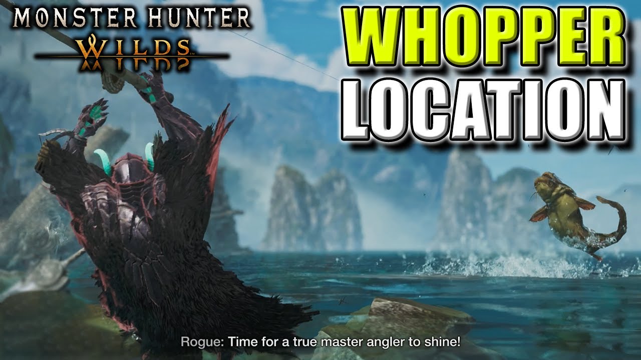 Monster Hunter Wilds Whopper Location | How to Catch a Big Fish for ...