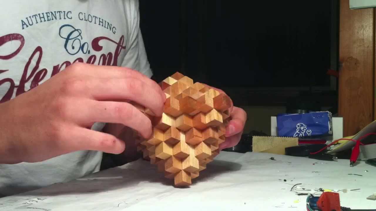 Time lapse disassembly and reassembly of an octahedron wooden block ...