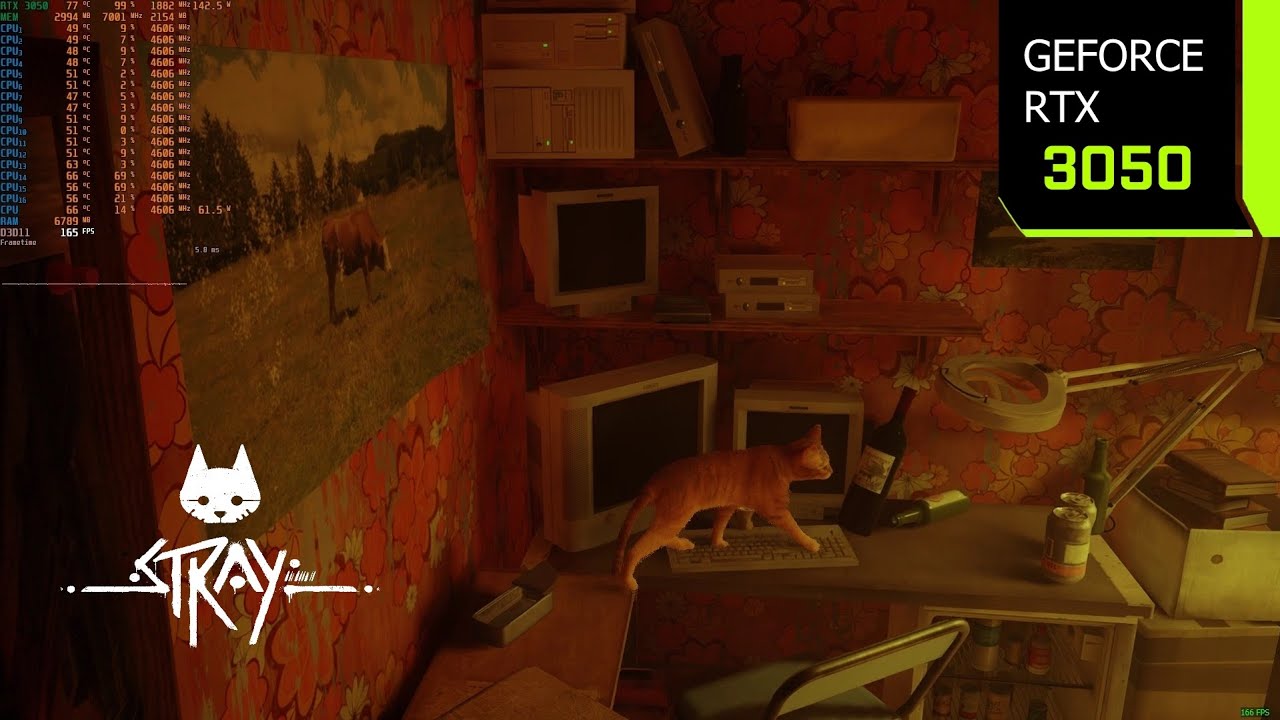 Stray PC | RTX 3050 1080p High Settings | i7 10700F | PC Performance ...