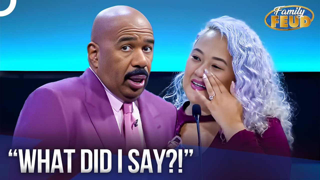 Steve's Question Made Her CRY | Family Feud Classics - YouTube