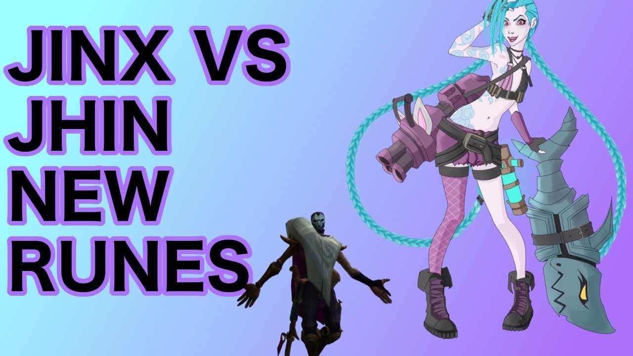Jinx new runes vs Jhin bot lane gameplay 2017 HD - YouTube