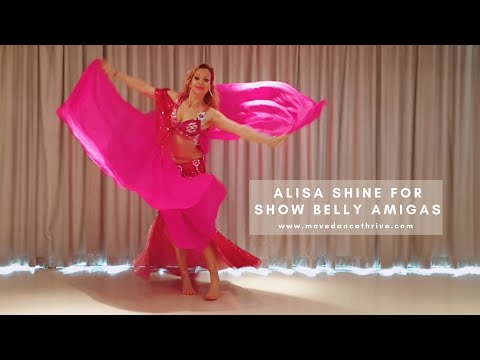 Move dance thrive! Alisa Shine performs for Show Belly Amigas (os)
