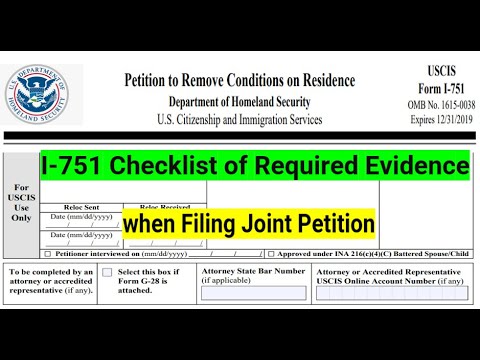 I-751 LIST OF SUPPORTING DOCUMENTS|| I-751 packet checklist - YouTube
