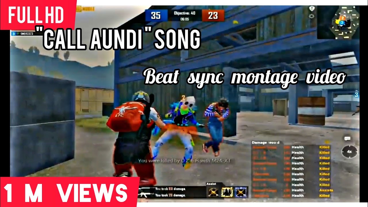 " Call aundi " song 🥺 | Beat Sync montage 😍| #bgmimontage #pubgmontage ...