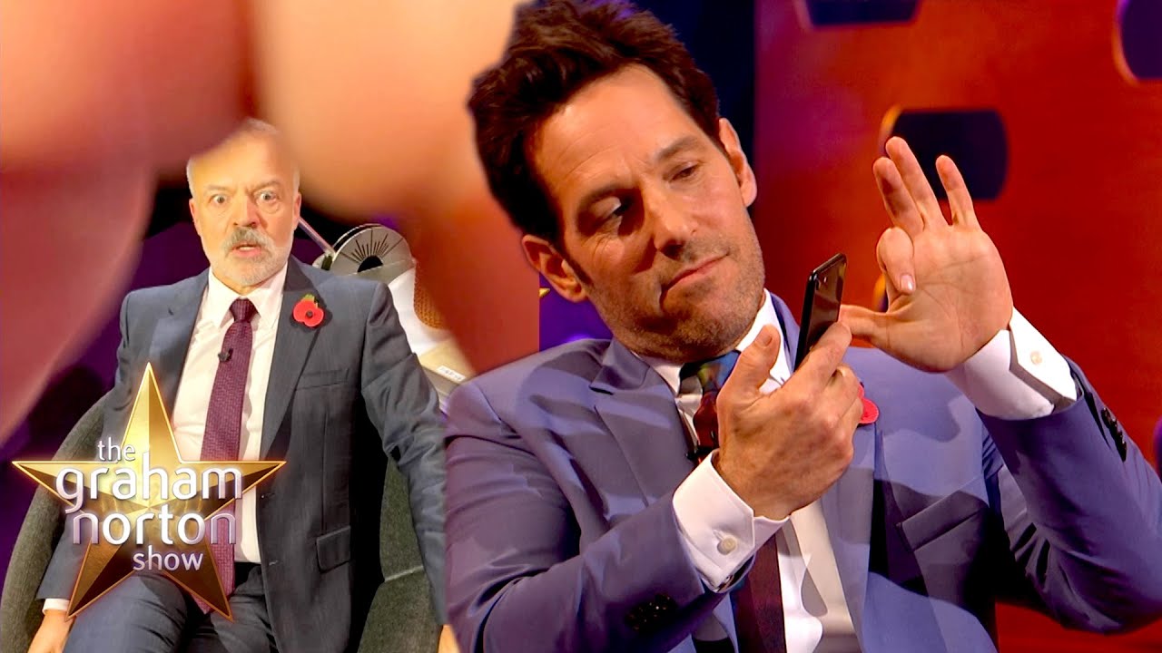 Paul Rudd Shows Off His Hilarious NSFW Camera Trick | The Graham Norton ...
