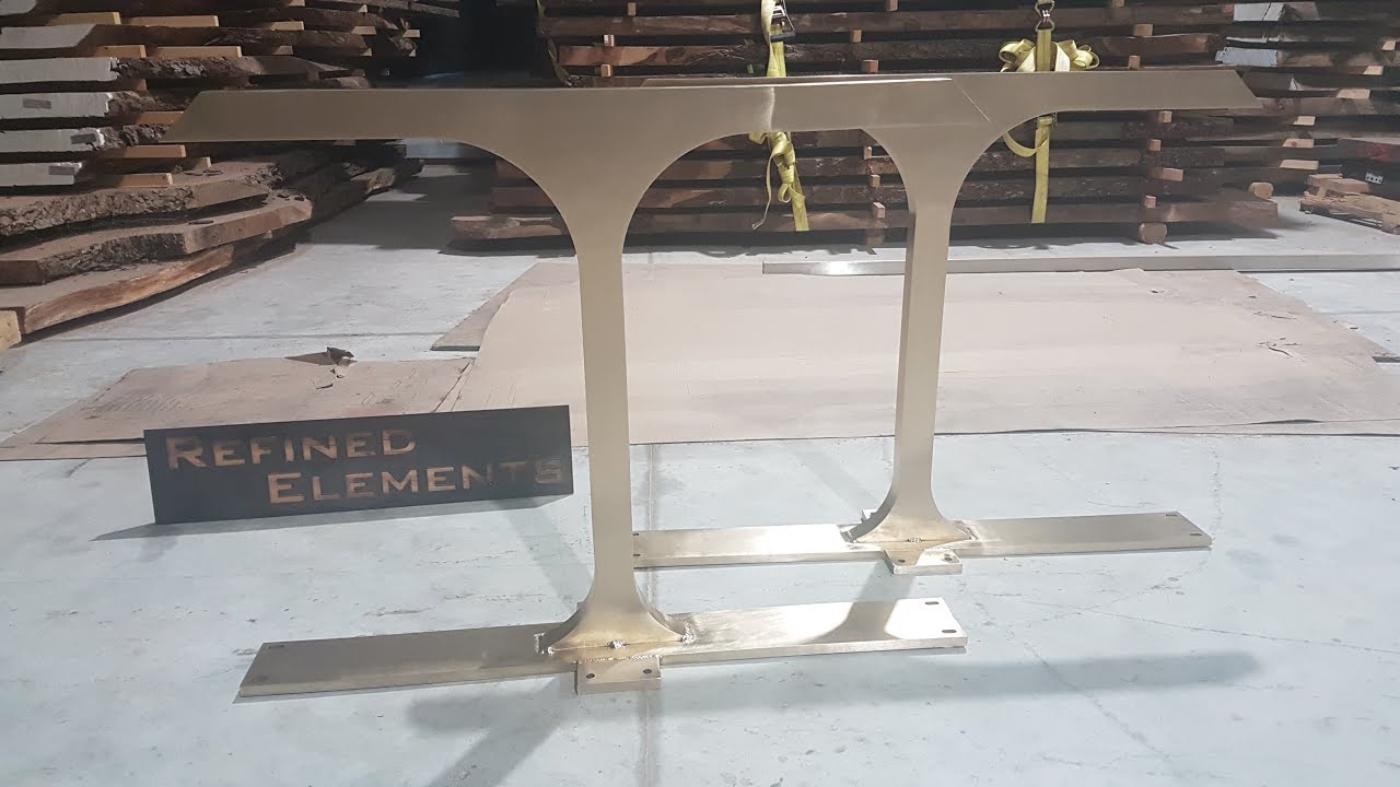 Solid Bronze Tables Bases Handmade in Texas by Refined Elements - YouTube
