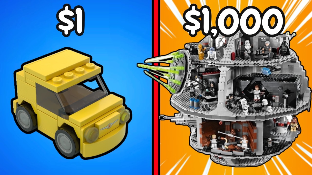 $1 vs $1,000 LEGO sets... - YouTube