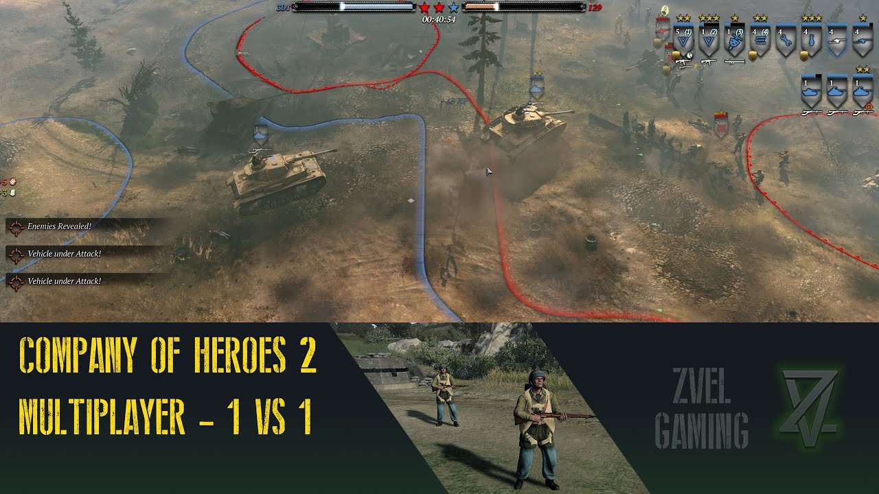 Company of Heroes 2 - Multiplayer | 1v1 - A lot to learn - YouTube
