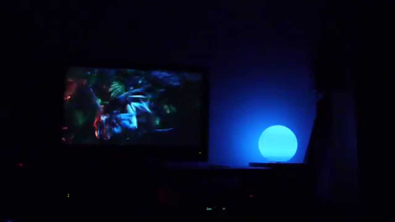 AtmoOrb #1 - DIY/Selfmade Philips Hue Clone - Avatar Fire Scene ...