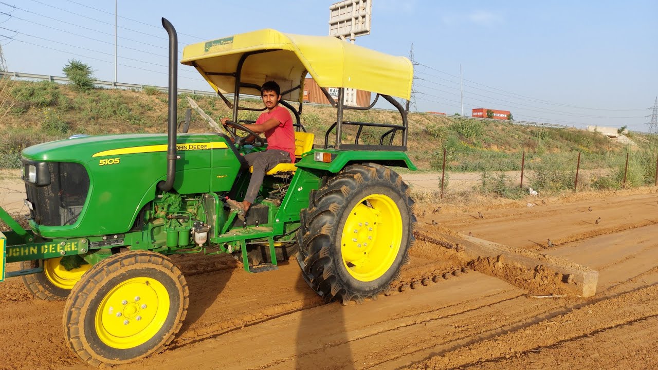John Deere 5105 | Performance in suhaga💪 | 40 HP Tractor | John Deere ...