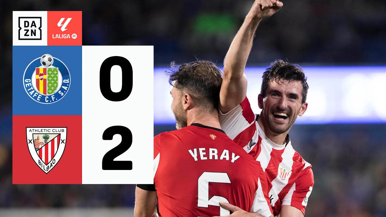 Getafe CF vs Athletic Club (0-2) | Resumen y goles | Highlights LALIGA ...