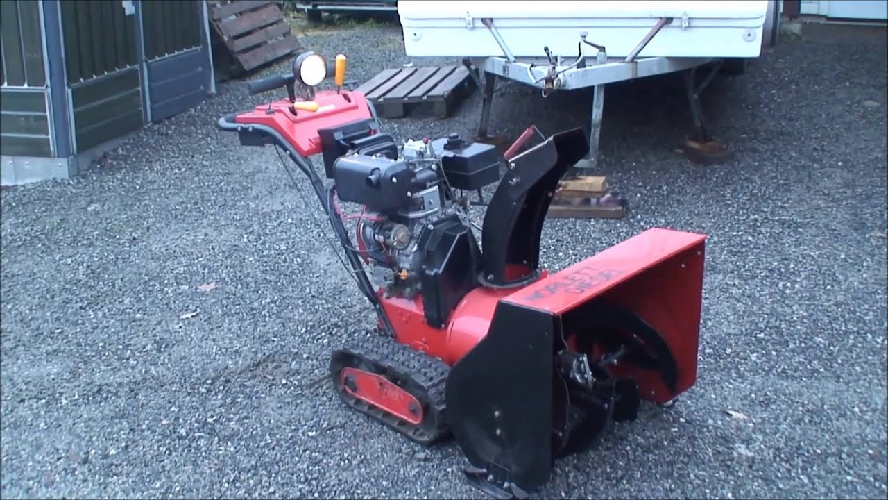 Norlett diesel 10 27 T snøfreser - snowblower - YouTube